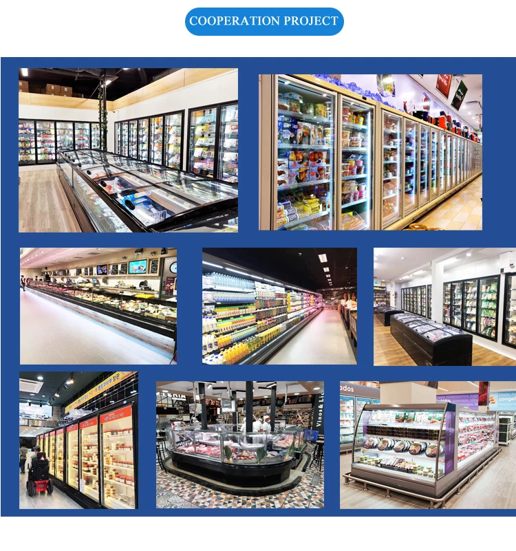 Open Multideck Display Cooler for Drink Diary Fruits