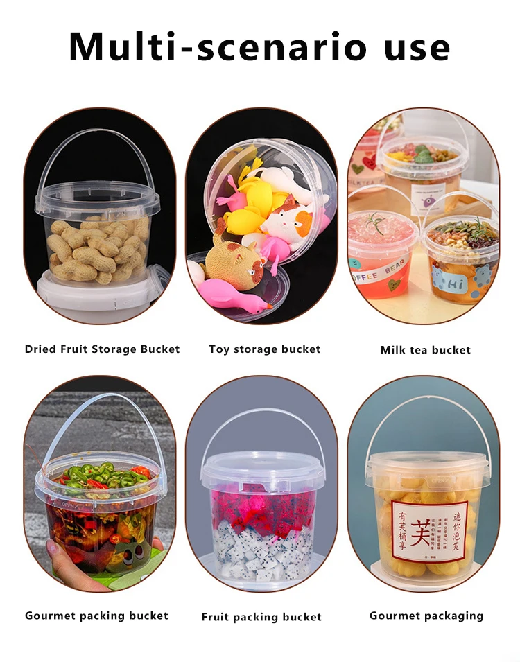 Transparent Kitchen Storage Box,Sealing Lid Food Grade Packing Bucket ...