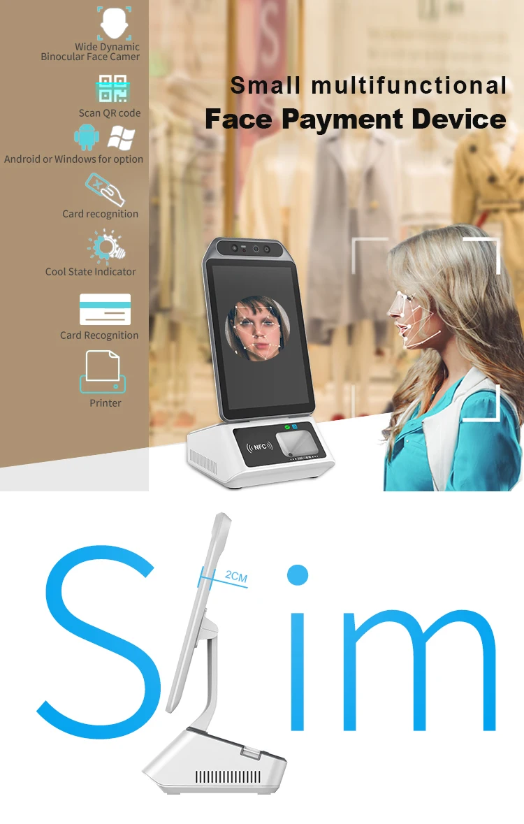 Android POS System with Face Recognition - All in One Terminal