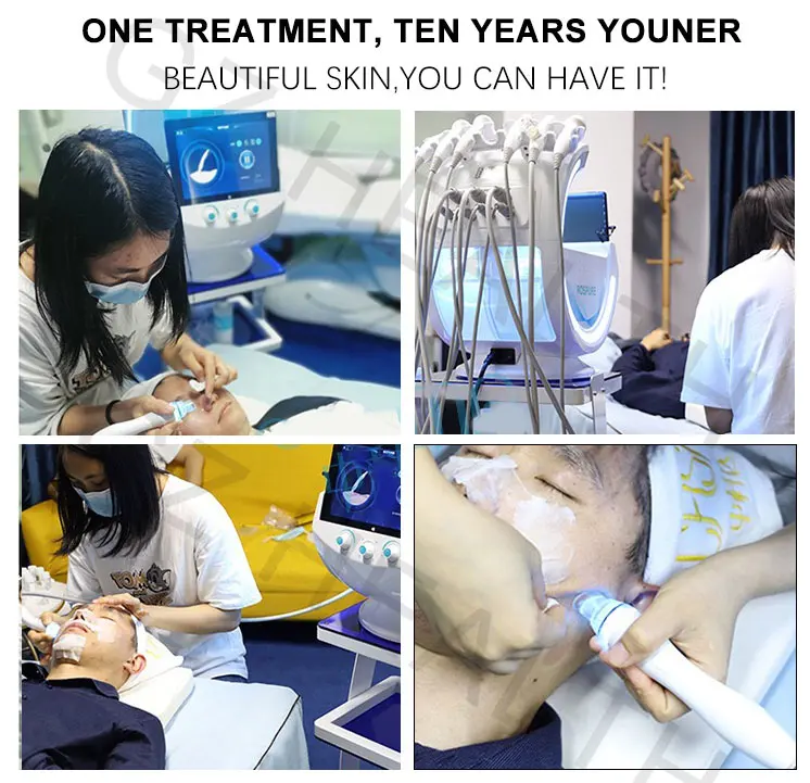 New Arrival 8 in 1 Hydro Facial Machine 2023 Face Cleaning H2O2 Aqua ...