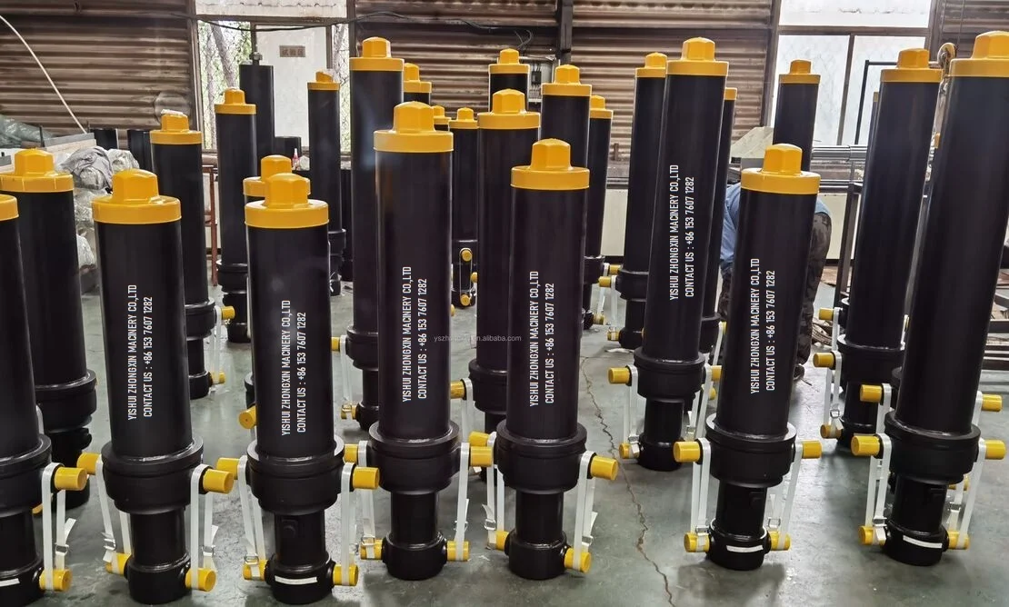 HYVA Type Hydraulic Cylinders for Dump Trucks - Durable & Efficient