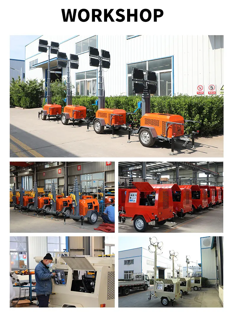 Powerful Portable Lighting Tower Multifunction Mobile Lighting Tower ...