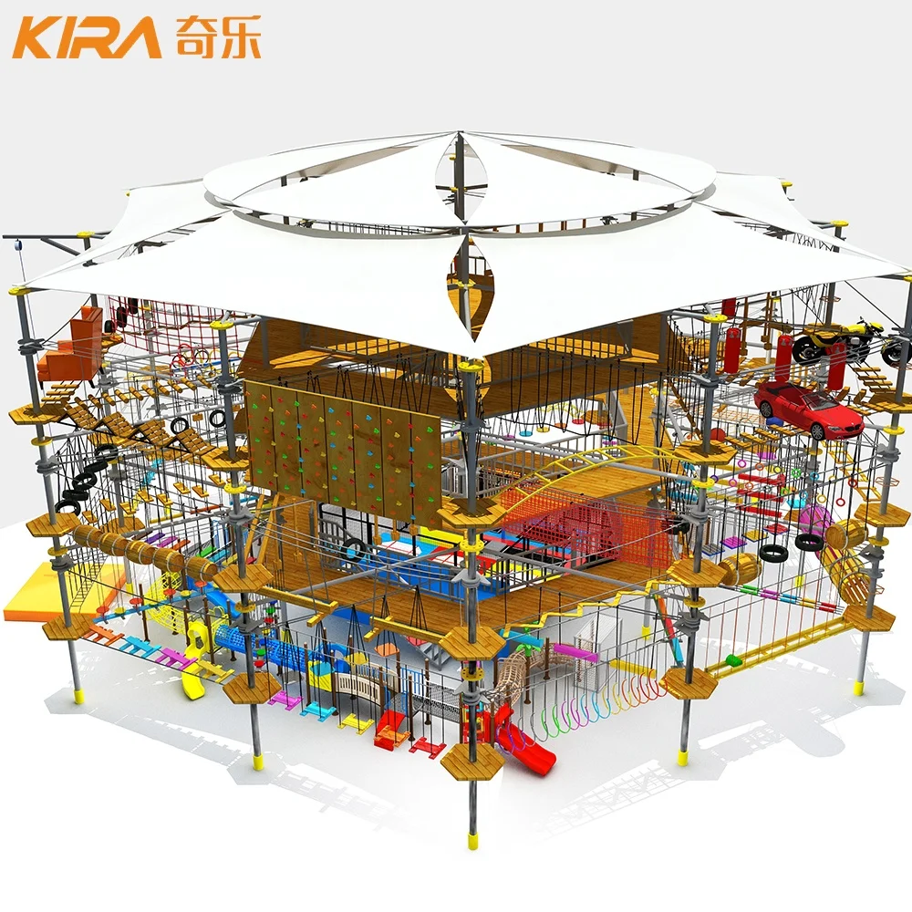 Team Building Indoor Outdoor Adventure Obstacle High Ropes Course