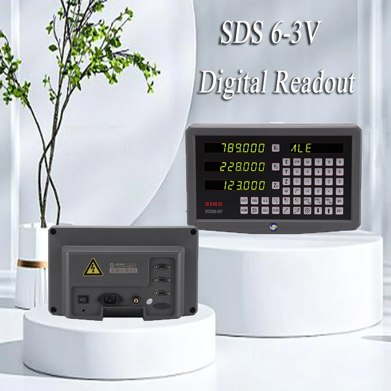 Dro Sino Sds6-3v,Digital Measurement Tool For Machine Tools,Equipped With A Linear Glass Scale ...