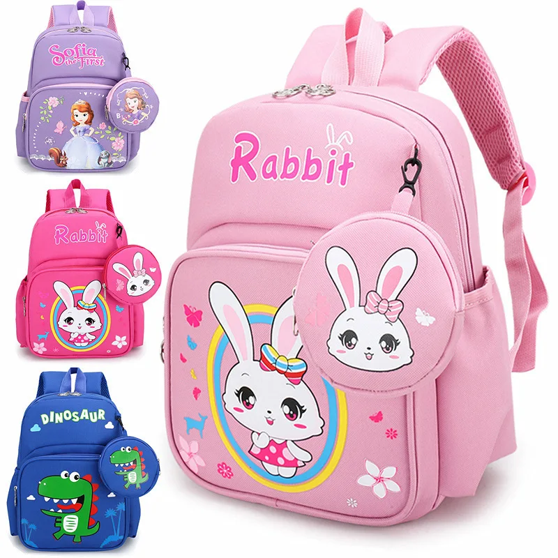Wholesale Print Kids Kindergarten School Backpack Cartoon Cute Rabbit ...