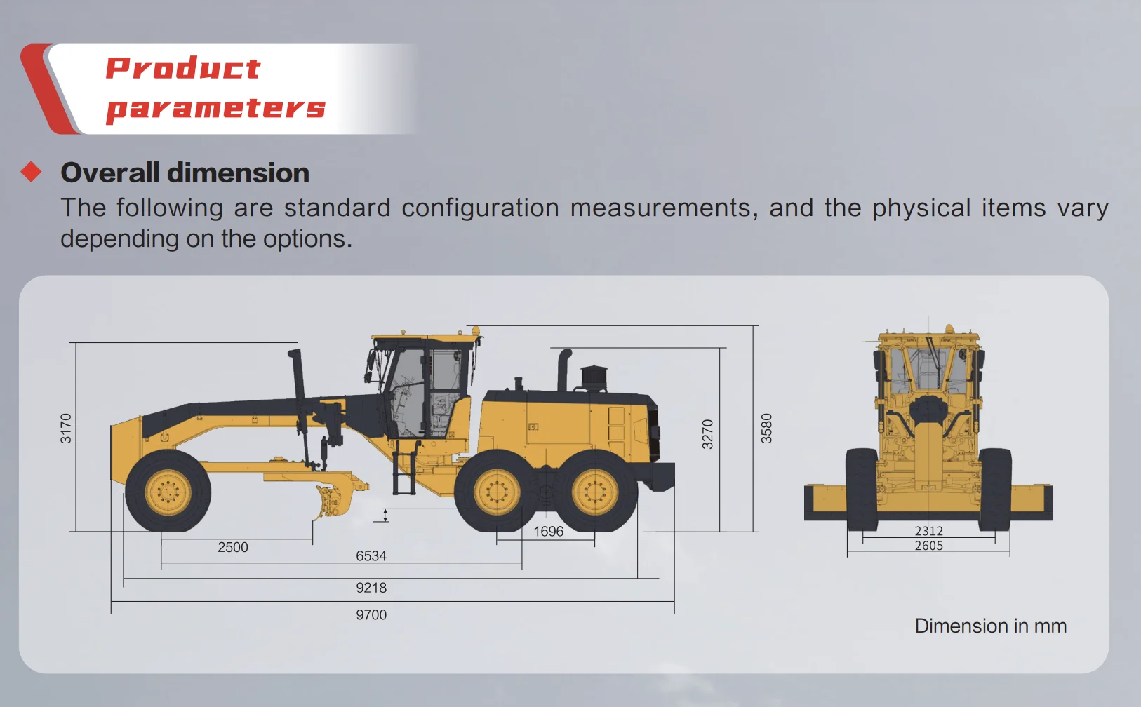 SANY Road Grader STG265C-10 4270 mm 19.5 Tons 200 kW Farms Motor Grader ...