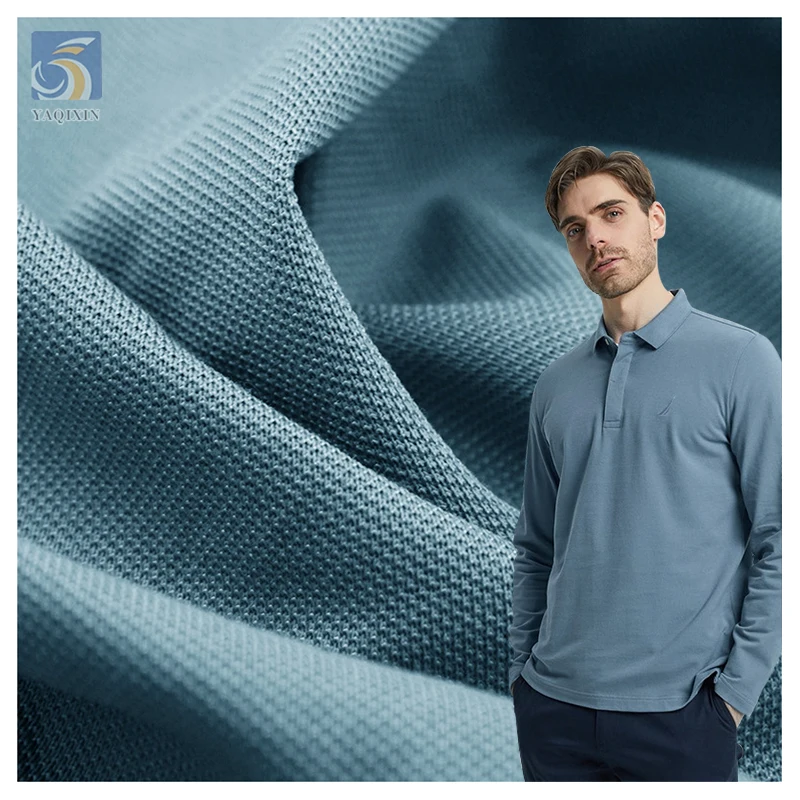 High Quality 100% Cotton Single Knitted Pique Polo Shirt Fabric Soft ...