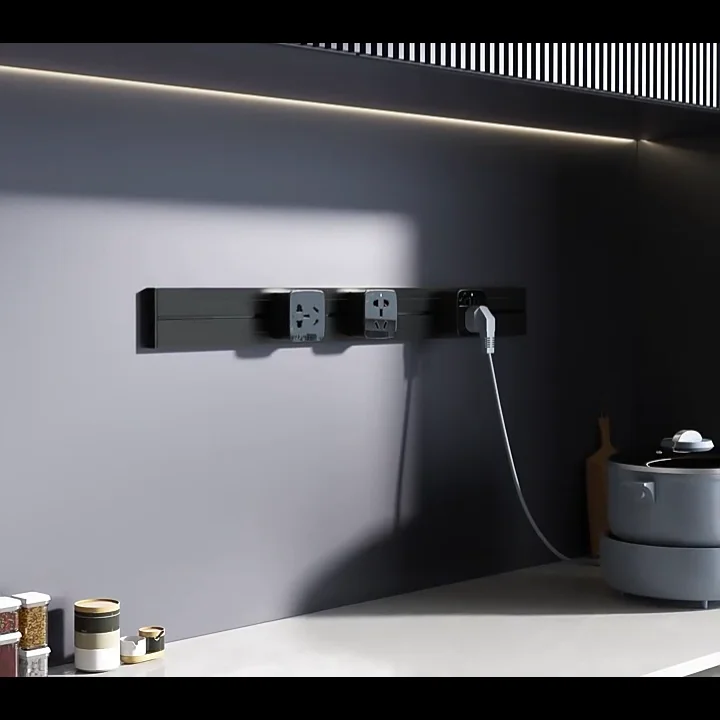 Honyar Electrical Power Track System Eu Uk Standard Usb Sockets Home Wall Track Socket - Buy ...