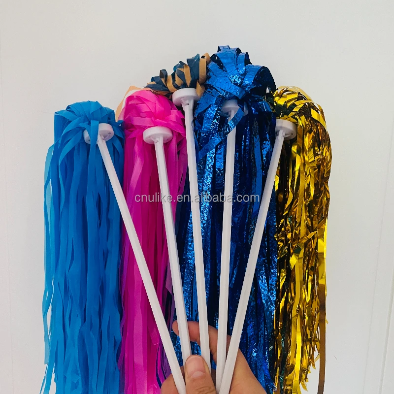 2024 New Cheerleader Cheering Team Foil Metallic Pet Festival ...