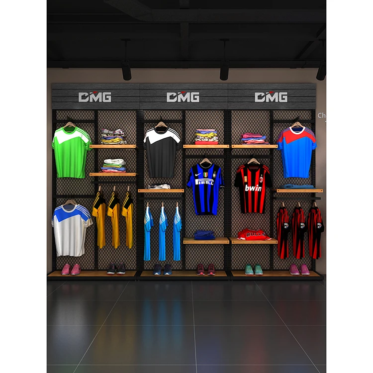 Sport Clothes Wall Display Furniture Shop Fitting Design
