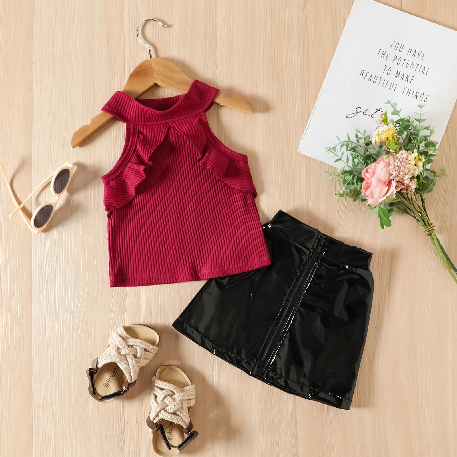 Supply 2023 Girl Clothes Set Solid Cool Kids Casual Clothes Set Fashion ...