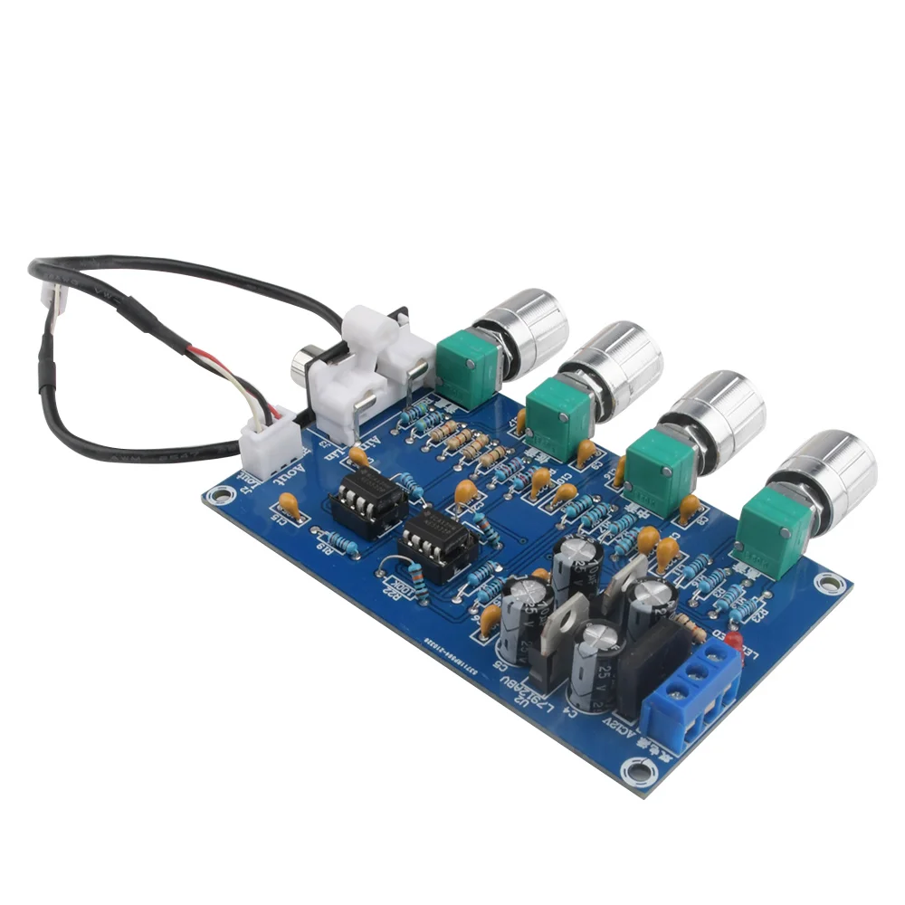 New NE5532 Stereo Pre-amp Preamplifier Tone Board Audio 4 Channels ...