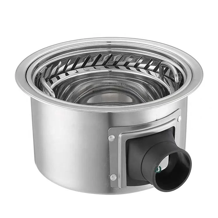 Built In Sunken Smokeless Hotpot Steamboat Hot Pot Set With 900w Hotpot ...