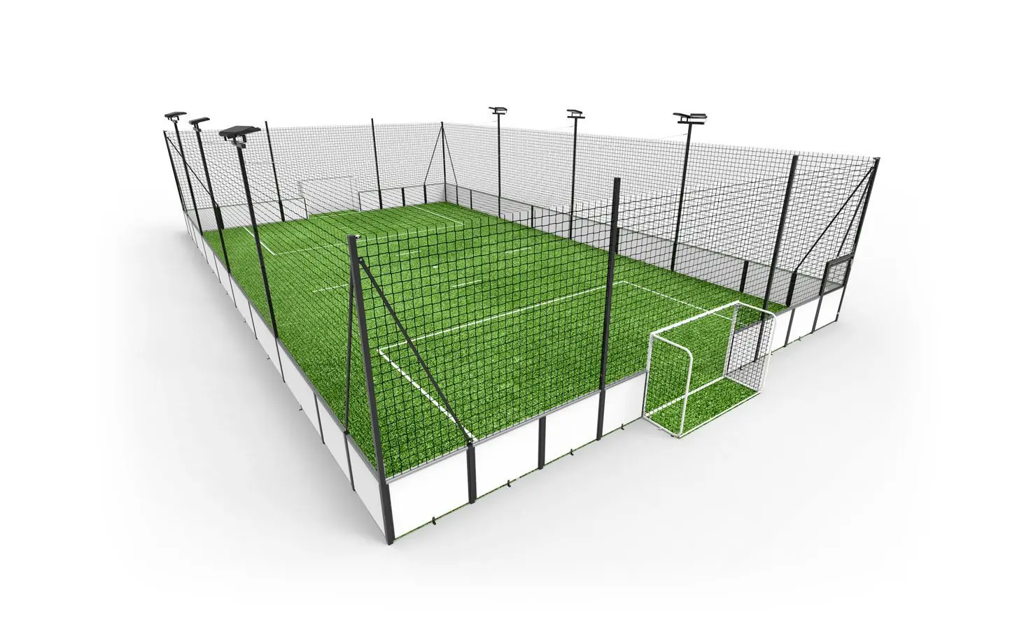 Professional Soccer Pitch Cage with Goals - Full Sports Equipment Set ...