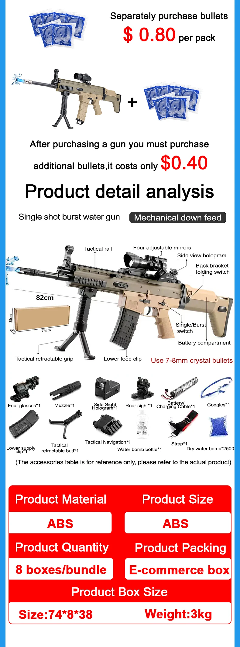 Pistolas Hidrogel Ak 47 Rainbow Toy Gun De Airsoft Real Metal Hookah ...