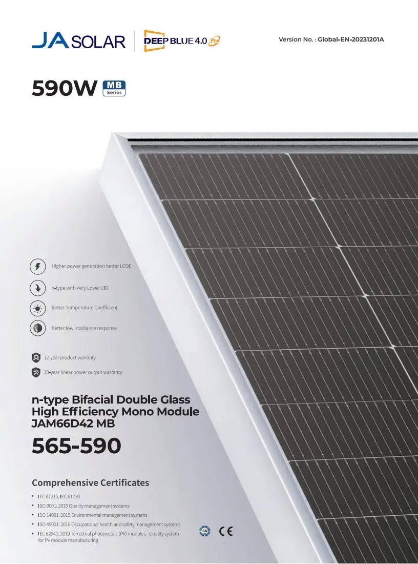 JA Solar Panels - Efficient Bifacial Photovoltaic Solutions