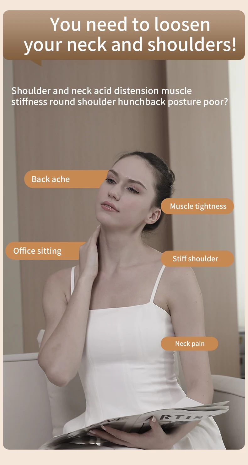 Wireless Electric Neck Massager Shiatsu Neck Shoulder Massager For Car ...