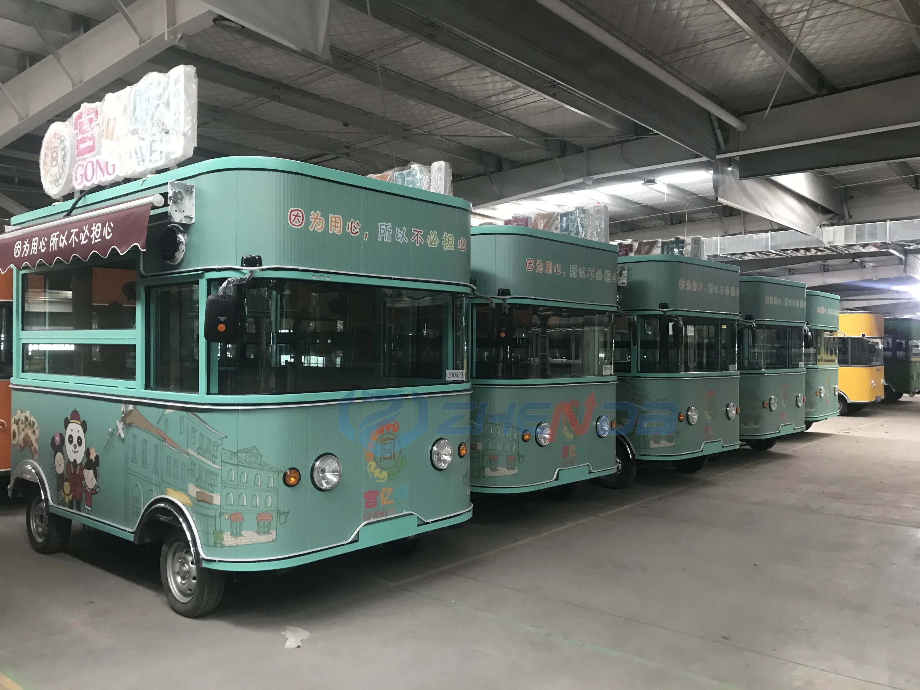 Multifunctional Commercial Street Food Cart Hand Push Food Cart For ...