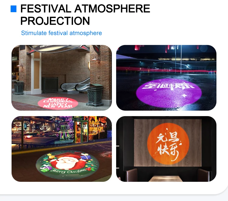 60W Gobo Logo Projector Light - Perfect for Store, Restaurant, and ...