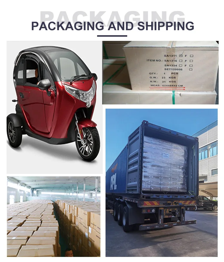 Electric Passenger Tricycle - Full Enclosed Motorized Tricycles