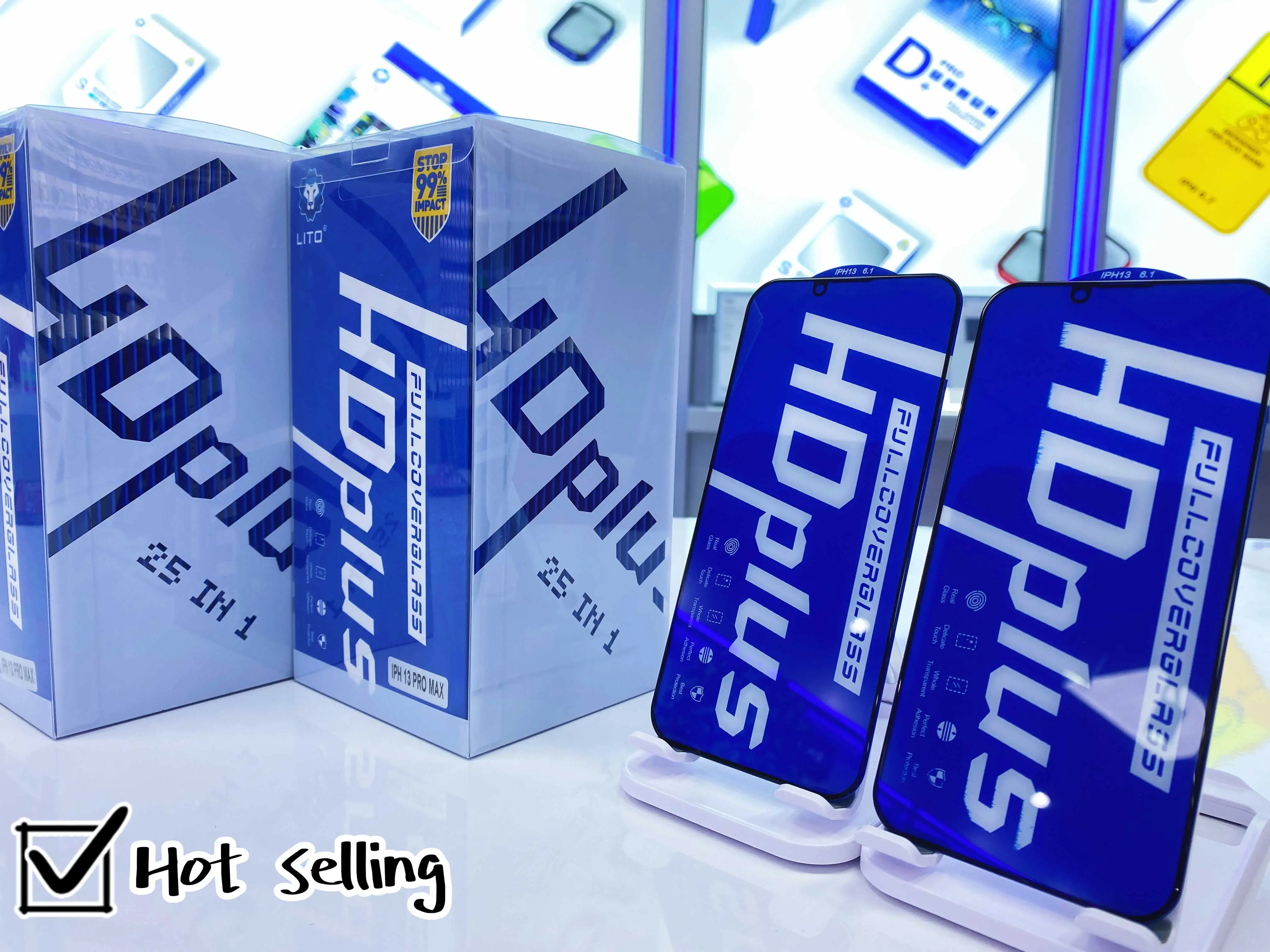 Tampered Glass Mobile Phone Screen Protector Sheet For Iphone Samsung ...