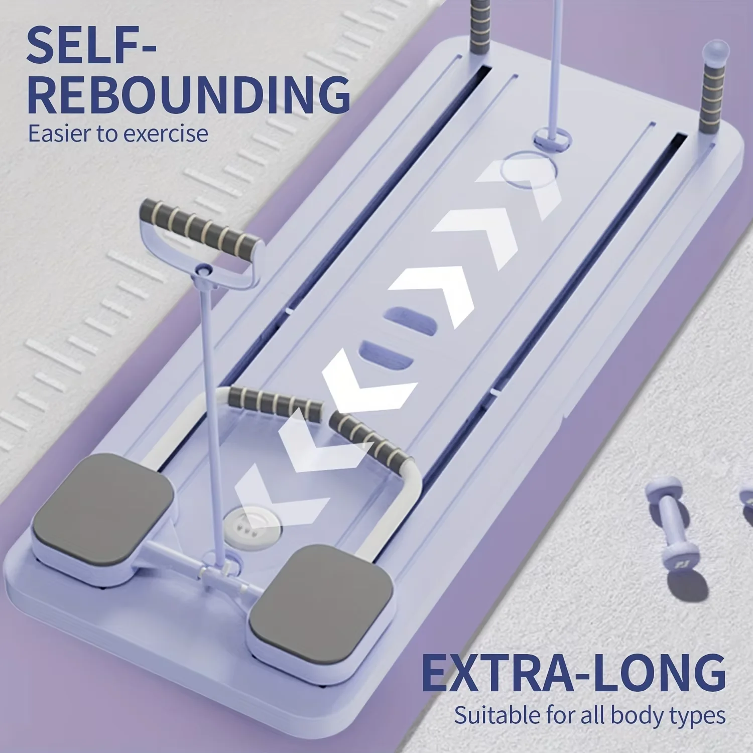 6 in 1 Multi-Purpose Foldable Pilates Reformer Board Set With Timer ...