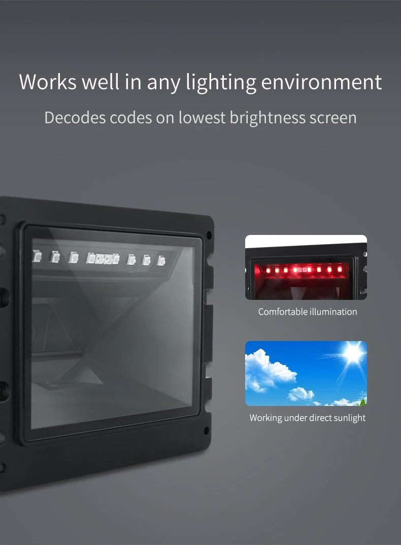 EP9500Y Kiosk 2D QR Wall Mounted Barcode Scanner Module for Supermarket ...