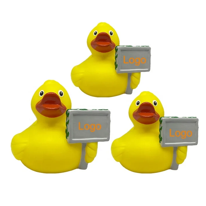 Mini PVC Plastic Rubber Duck Beer Custom Logo Squeeze and Sound ...