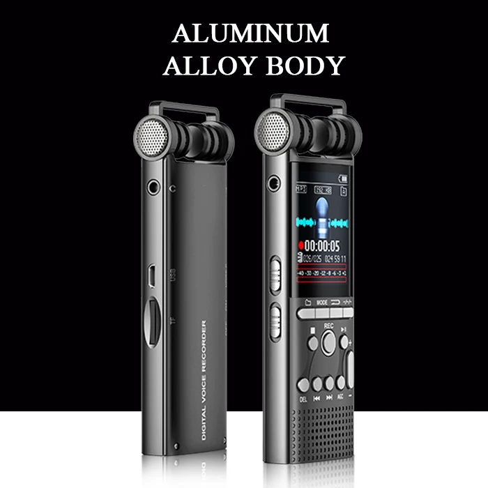 New X26 Professional Voice Recording Digital Audio Recorder Microphone ...