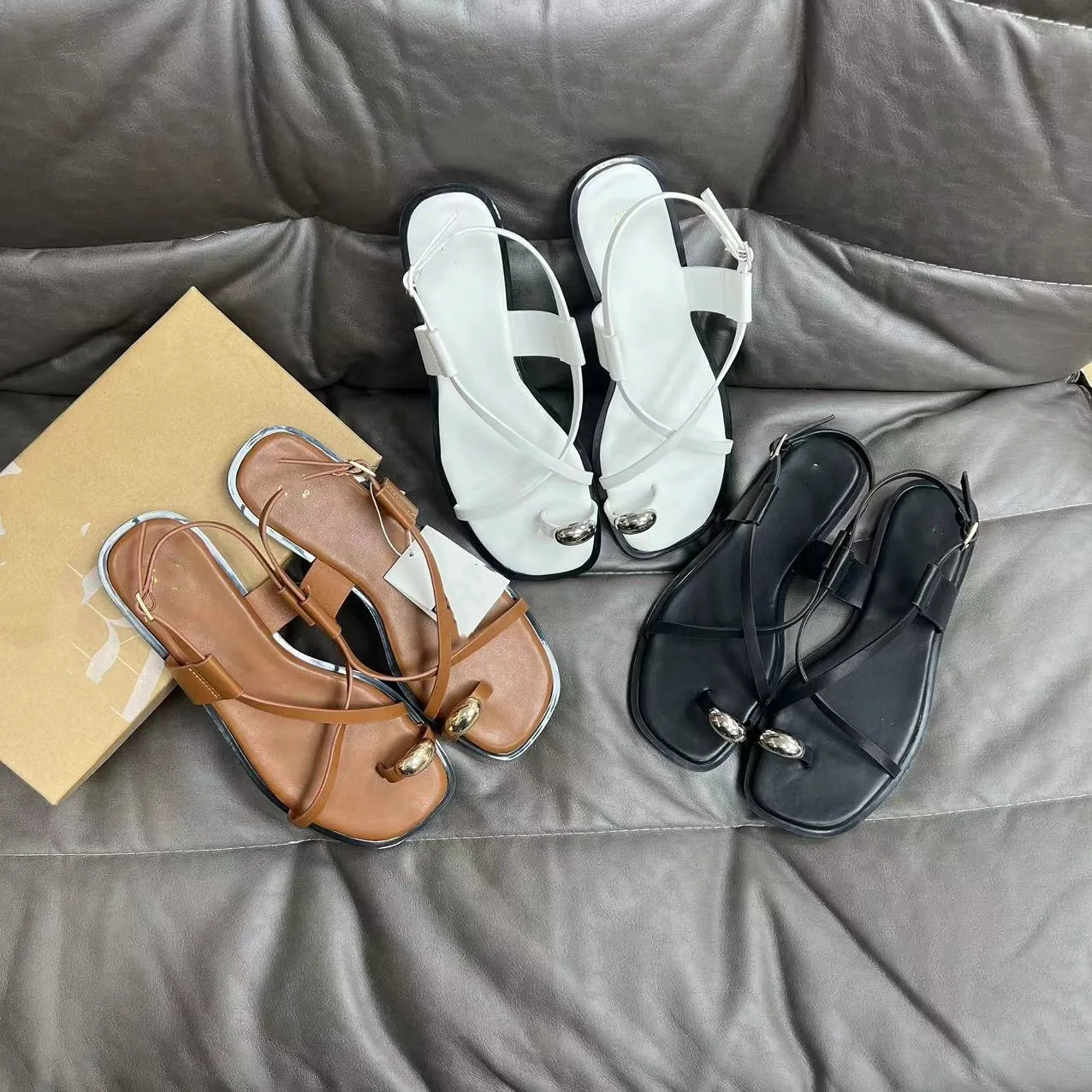 Flat Sandals for Women's Summer New Vacation Fashion Casual Beach Shoes ...