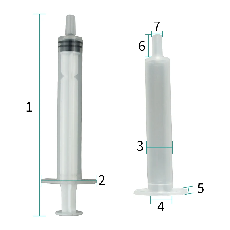 Manufacturer Sales Scaleless Syringe Hand Push Disposable Syringe 2.5ml ...