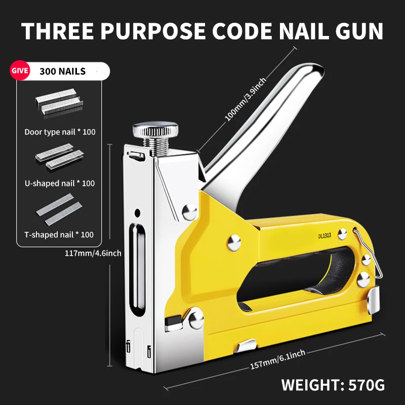 Manual Nail Gun Three-purpose Yard Nail Gun Multifunctional air Nail ...