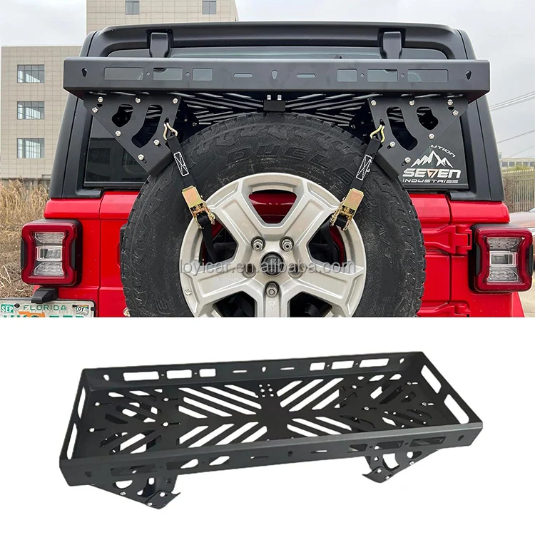 Universal Spare Tire Mount Cargo Basket Storage Compatible With 32 ...