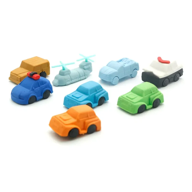 Soododo School Promotion Cute Toys 3d Rubber Puzzle Cars Gum Eraser Eco ...