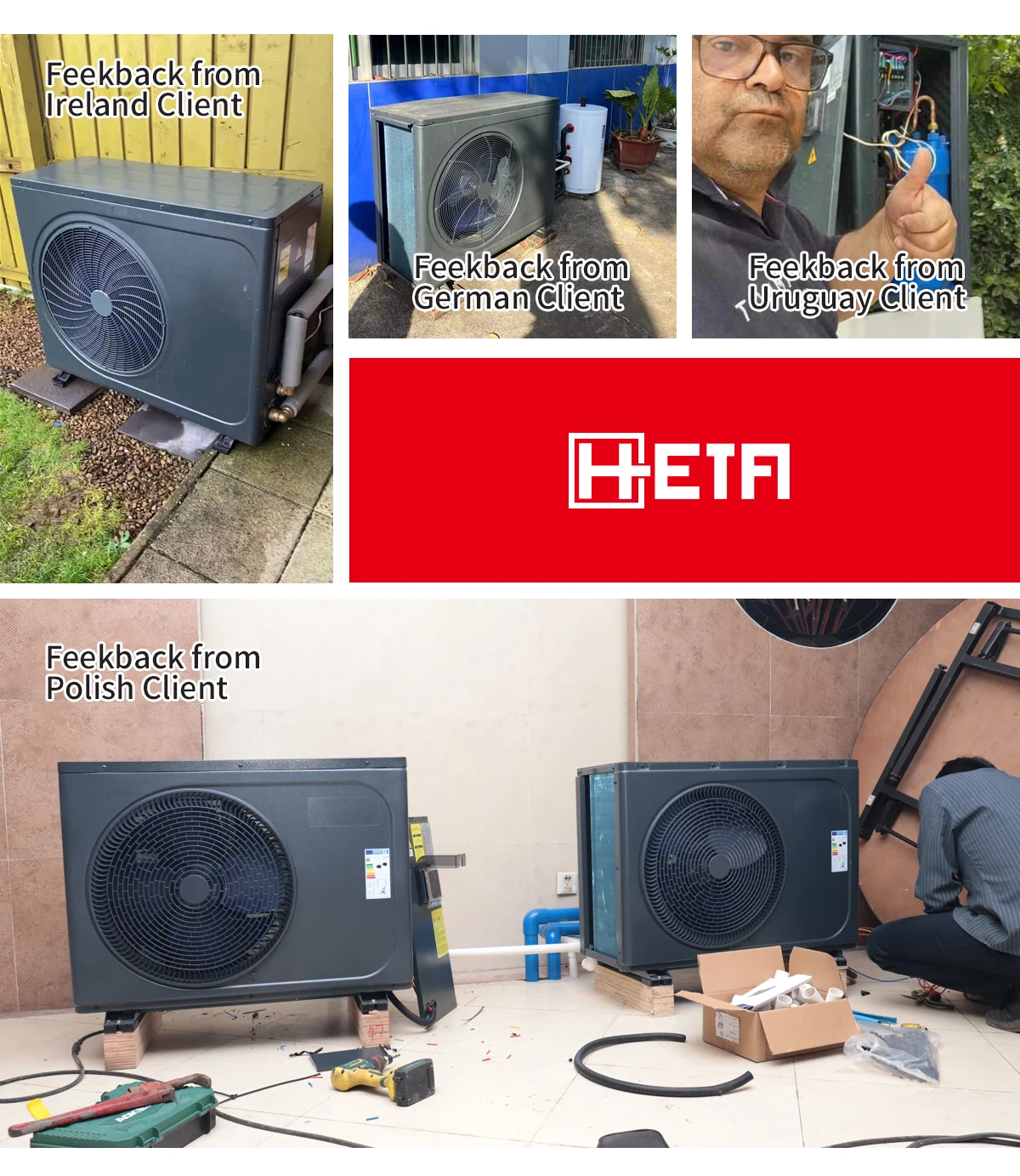 2024 Germany New Design Warmepumpe Dc Inverter 10 12 16kw A+++ Wifi Sg Ready R32 Monobloc Air To ...