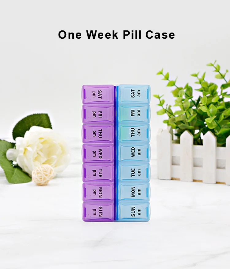 Extra Large Weekly Pill Box Organiser,Xl Pill Box 7 Day 2 Times A Day ...