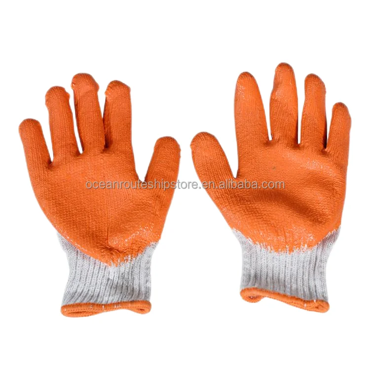 Rubber Coated Working Gloves - Durable Industrial Gear