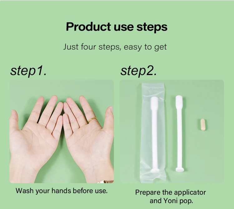 Customized Yoni Pops Vaginal Suppository Capsules Boric Acid ...