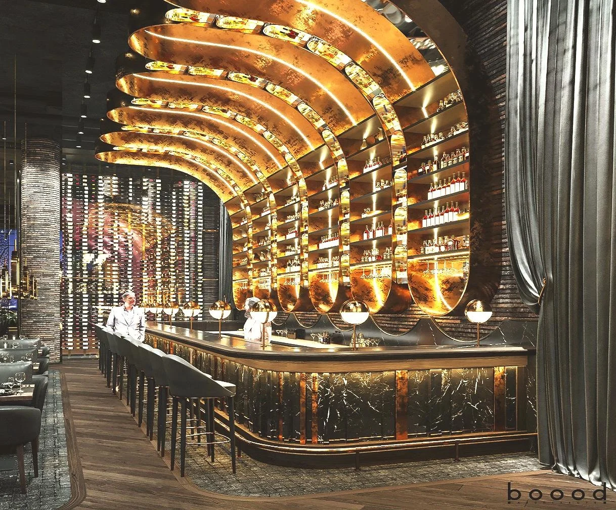 Luxury Pub Bar Design Restaurant Bar Counter Lounge Bar Commercial ...