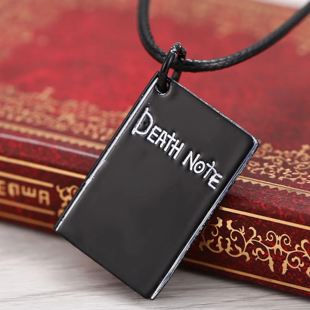 Death Note Necklace - Classic Anime Choker with Book Pendant