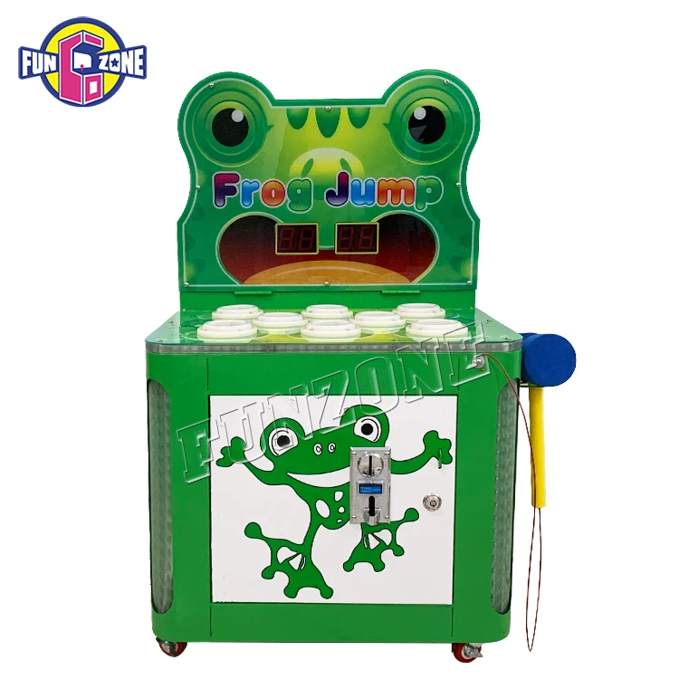Whack a Mole Crazy Hitting Hammer Frog Game - Kids Coin Operated
