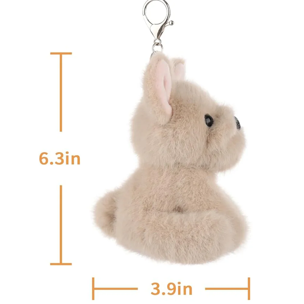 Realistic Bulldog Stuffed Animal Soft Key Chain Cute Custom Plush ...