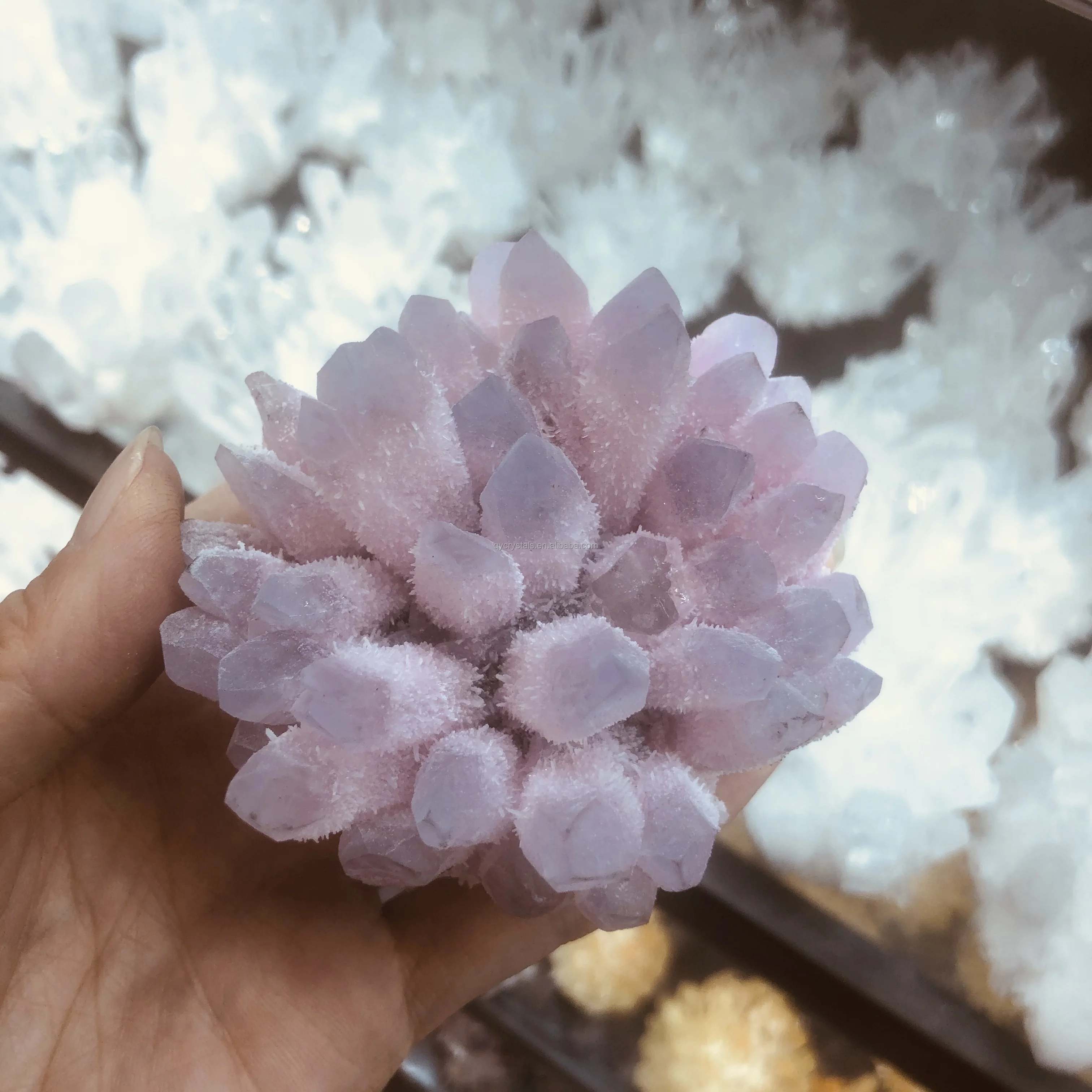 Wholesale Bulk Healing Crystal Pink Blue Crystal Quartz Cluster ...