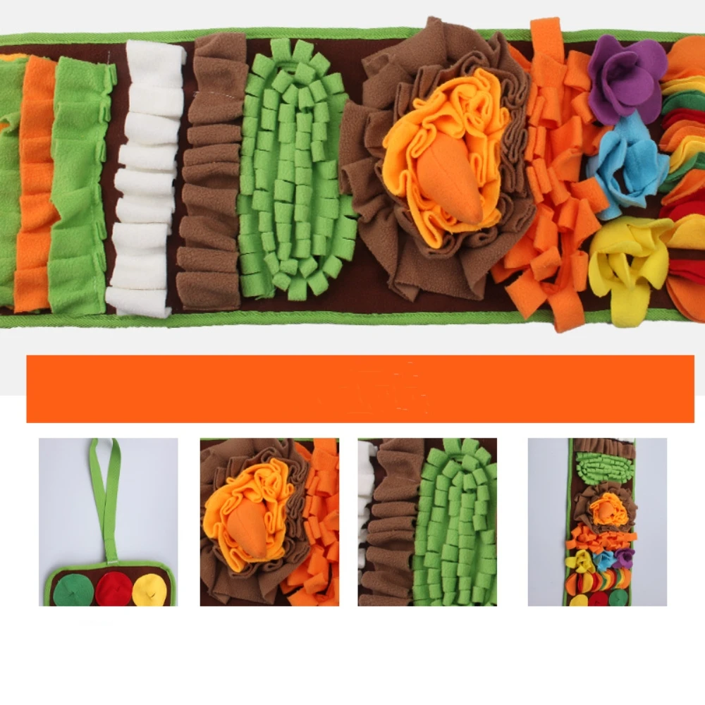 25*85cm Rabbit Snuffle Mat Customize Size Fleece Pet Sniffing Mat ...