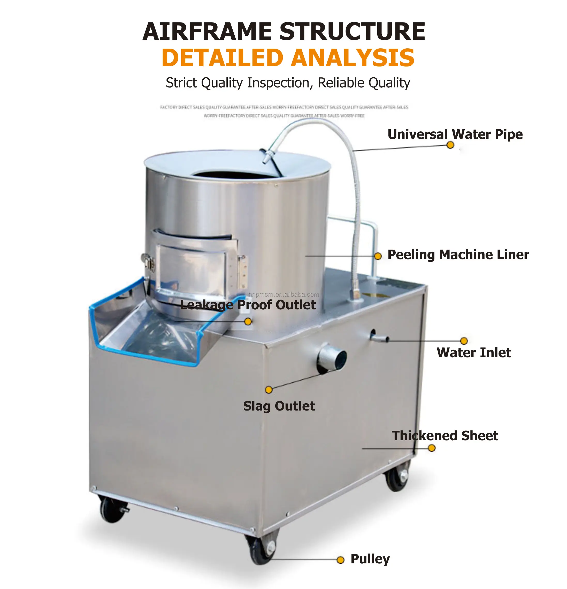 Professional Frosted Potato Peeler Automatic Potato Peeling Machine ...