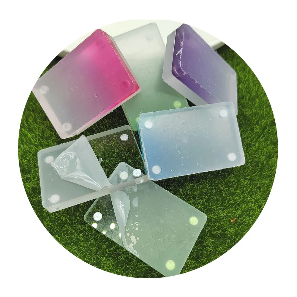Acrylic Gradient Clear Cuboid Goo Card Sticker Diy Craft Pendants ...