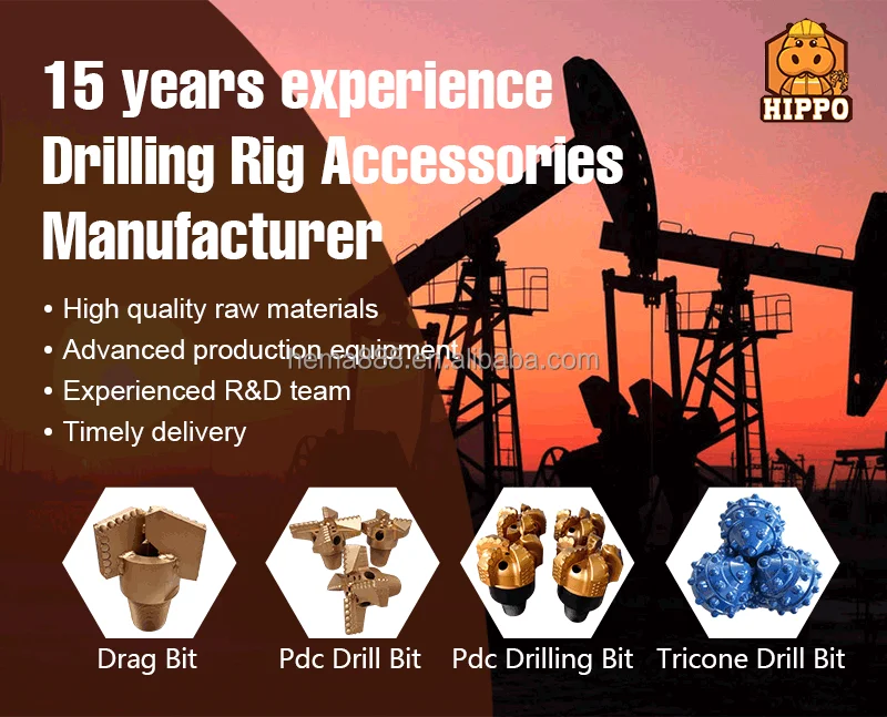 Hippo High Quality 155mm Dht Hammer Dht Hole Drilling Bits For Mining ...