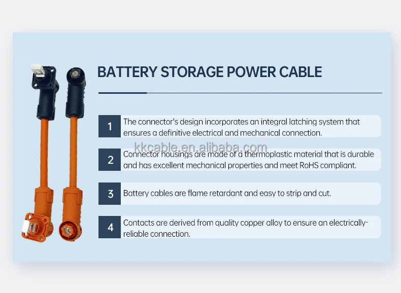 1500V DC 300A Solar PV Farm Battery-Poles Connector Cable