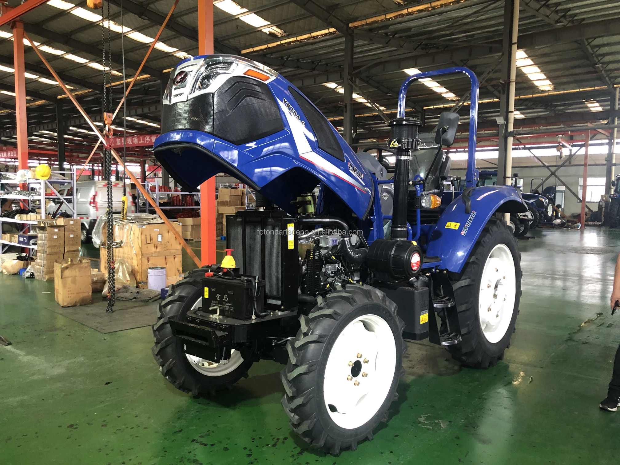 70HP Agricultural Tractor 4 Wheel Drive with Rops Agricultural Machinery & Equipment Farm ...