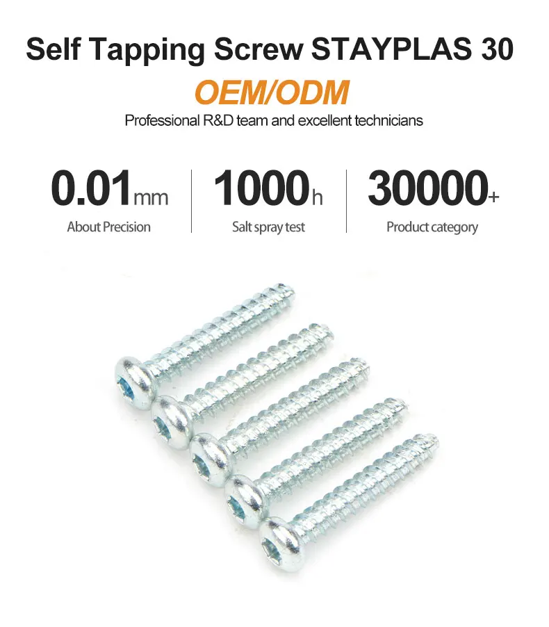 Stainless Steel 304 316 Security Screw Pan Head Torx Self Tapping ...